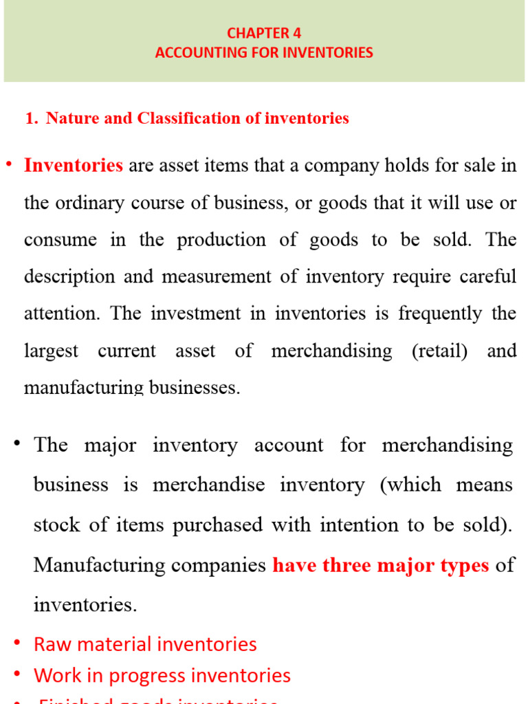 Accounting for Inventories Overview | PDF | Cost Of Goods Sold | Inventory