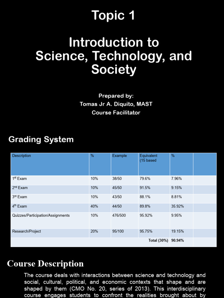 Science, Technology, and Society Overview | PDF | Paradigm | Science