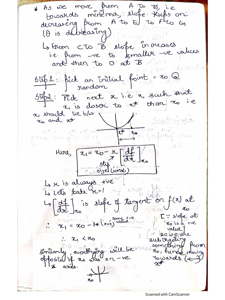 Steps For Gradient Descent | PDF