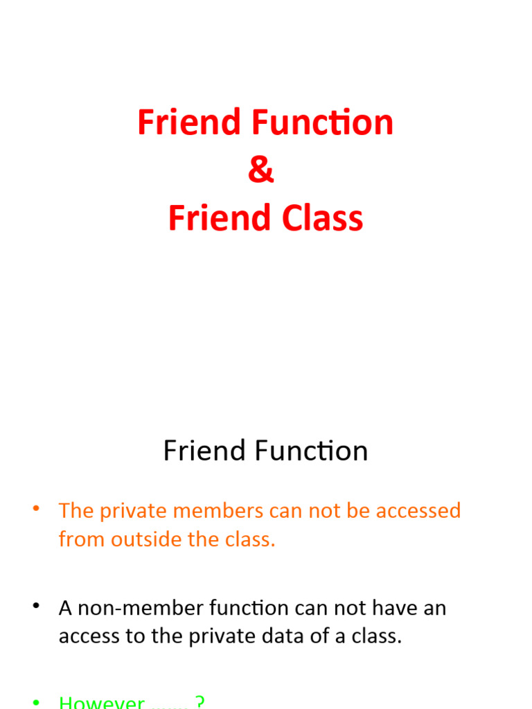 Friend Fun | PDF | Class (Computer Programming) | Scope (Computer Science)