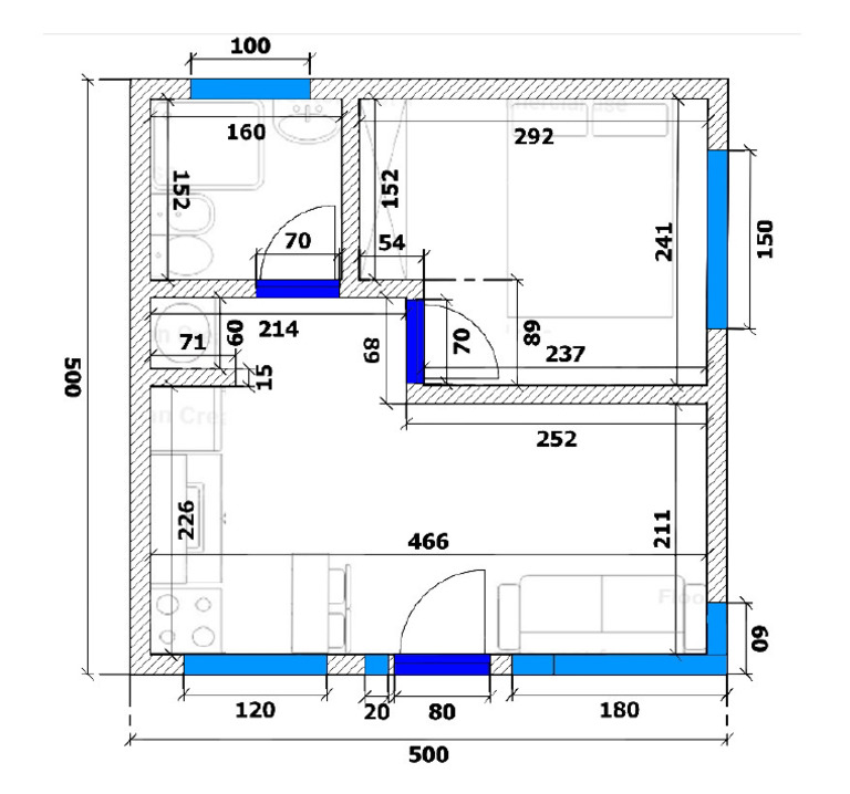 Mini Depa 5x5 Medidas y Distribucion | PDF
