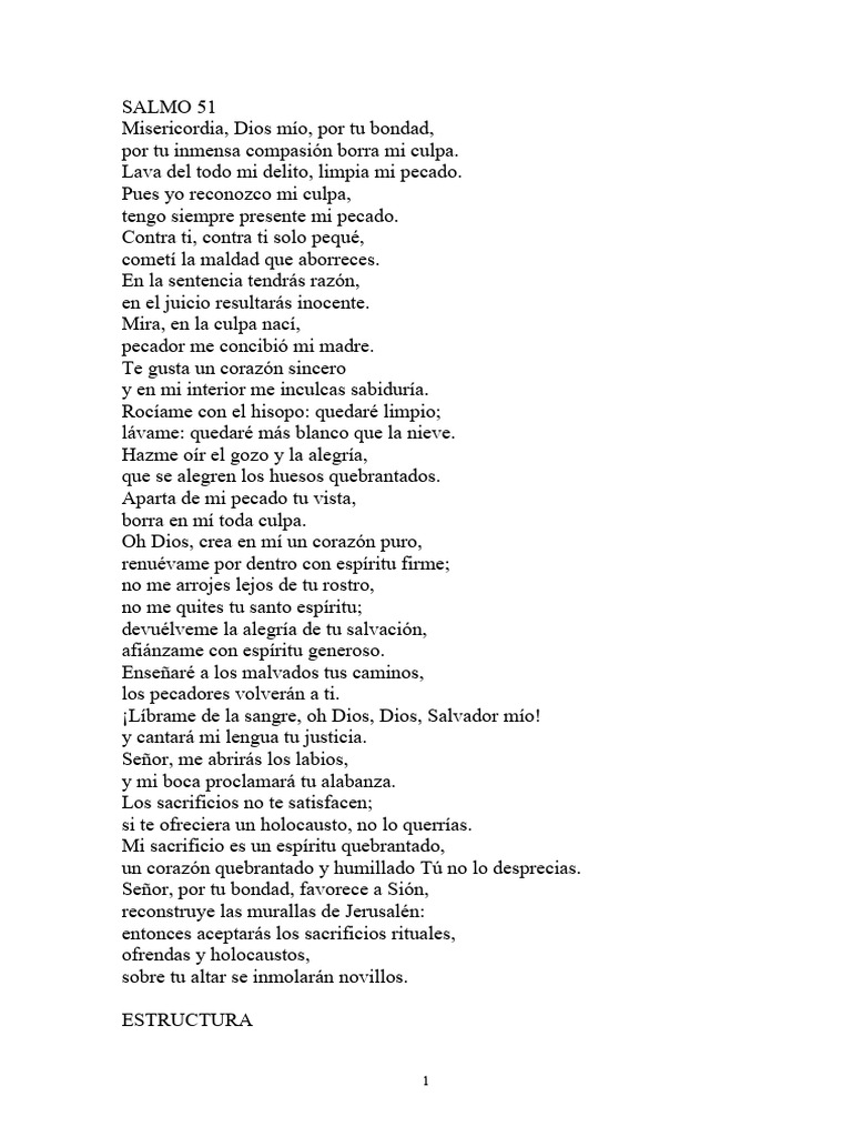 Anonimo - Salmos Comentados (051 - 075) | PDF | Pecado | Salmos