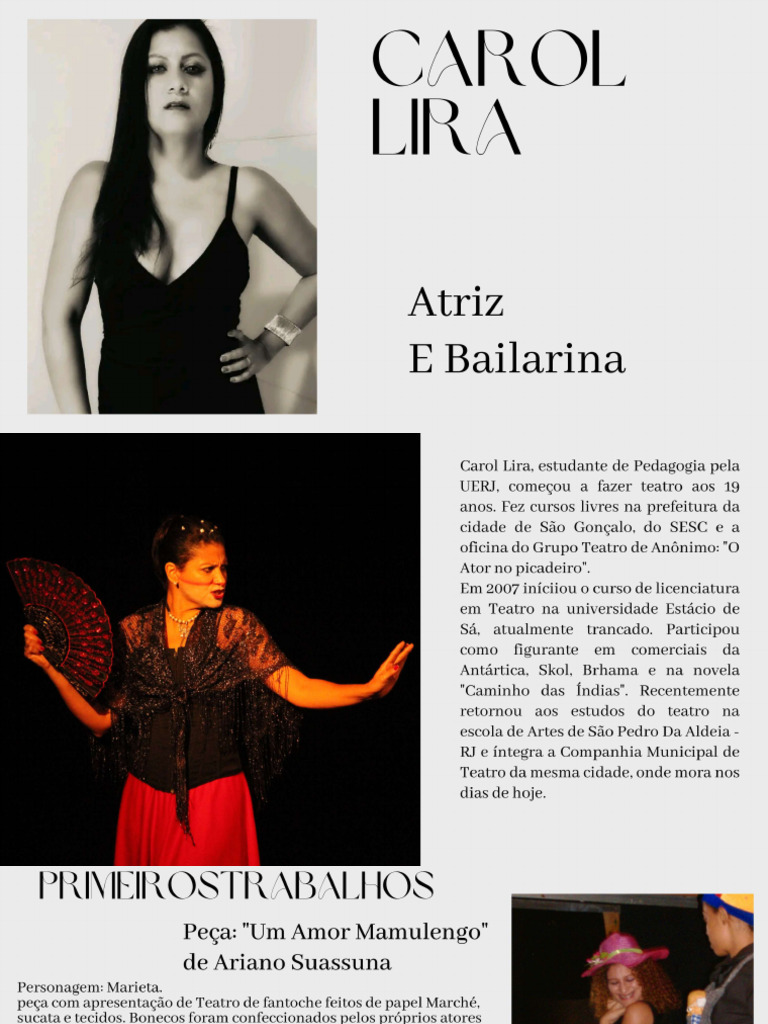 Portfólio Atriz Carol Lira _compressed | PDF