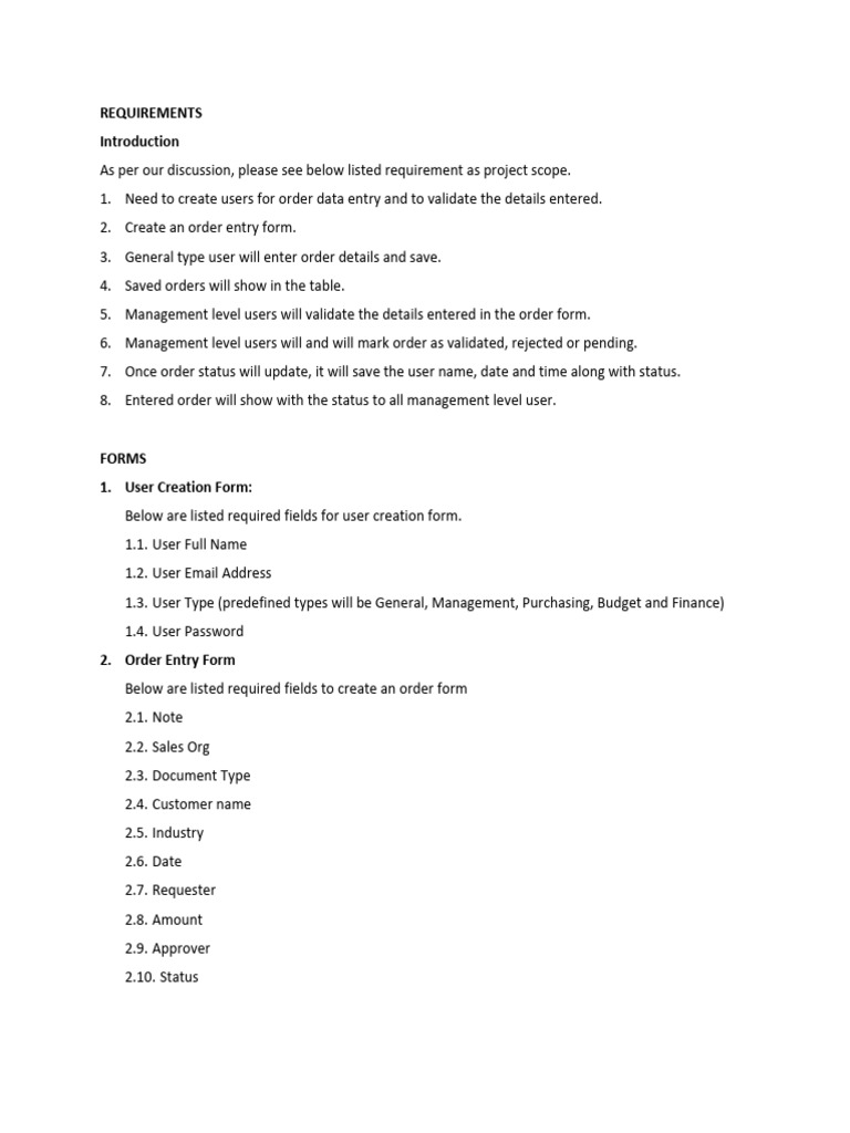 SRS Order Entry System | PDF | Cyberspace | Computer Science