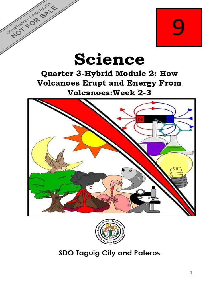 Science 9 Quarter 3 Module 2 Week 2-3 | PDF | Volcano | Types Of Volcanic Eruptions