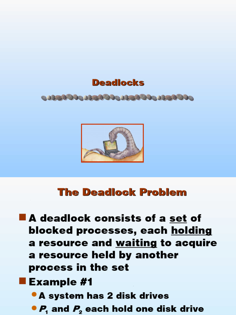 Deadlocks | PDF | Computer Science | Operating System Technology Deadlocks | PDF | Computer Science | Operating System Technology
