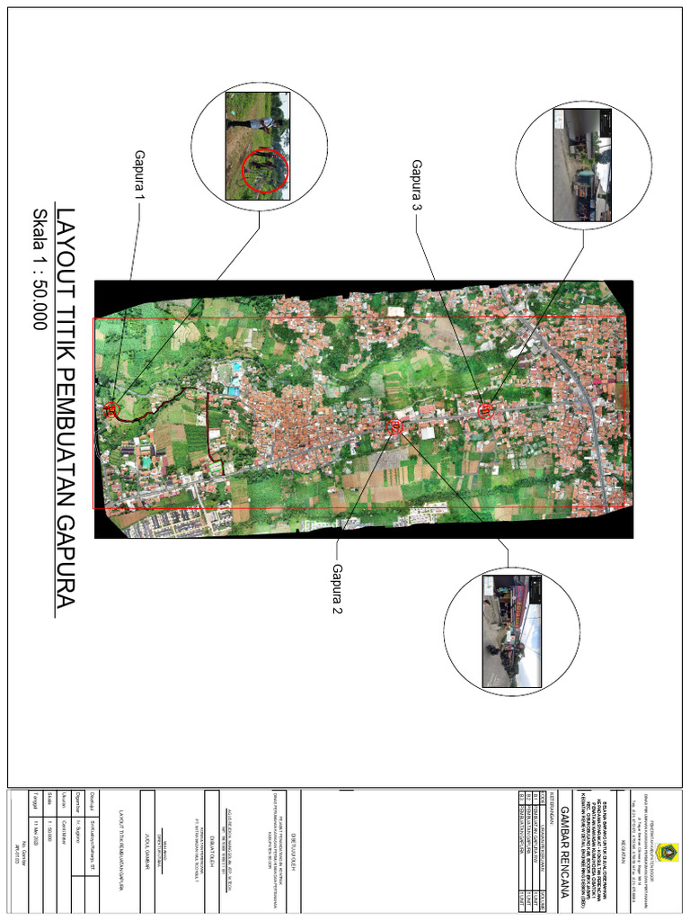Layout Pembuatan Gapura Perumahan | PDF