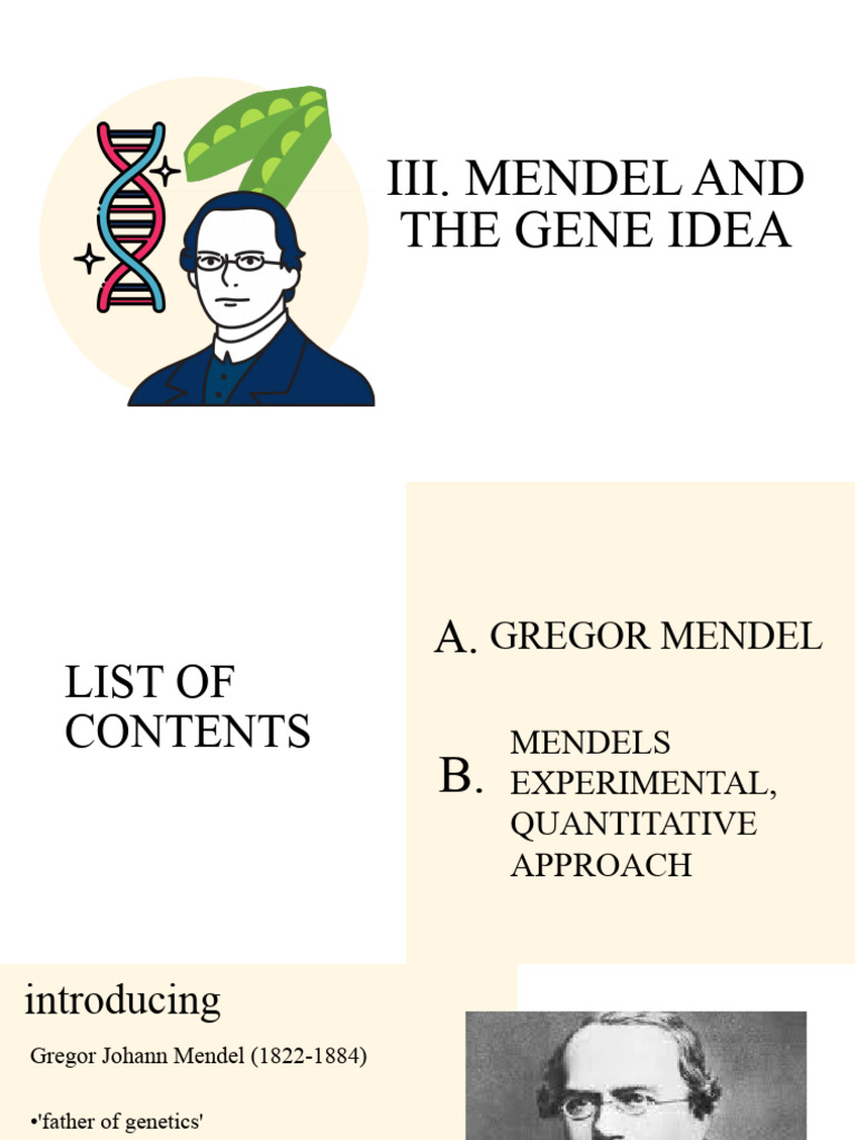 Gregor Mendel and Experimental Approach | PDF | Genetics | Biology