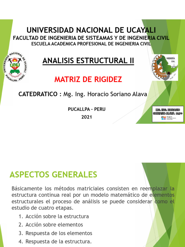 Unidad 2 - 2 Matriz de Rigidez | PDF | Rigidez | Mecánica de Medios Continuos