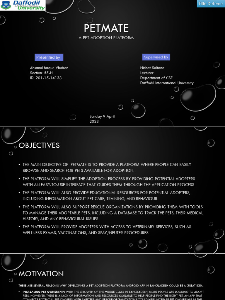 Title Defense Final | PDF | Pet | Computing