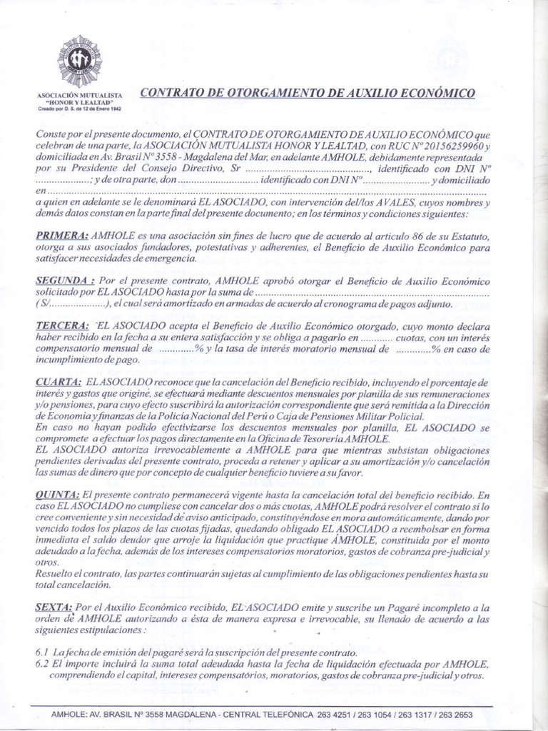 Contrato de Otorgamiento 1 | PDF