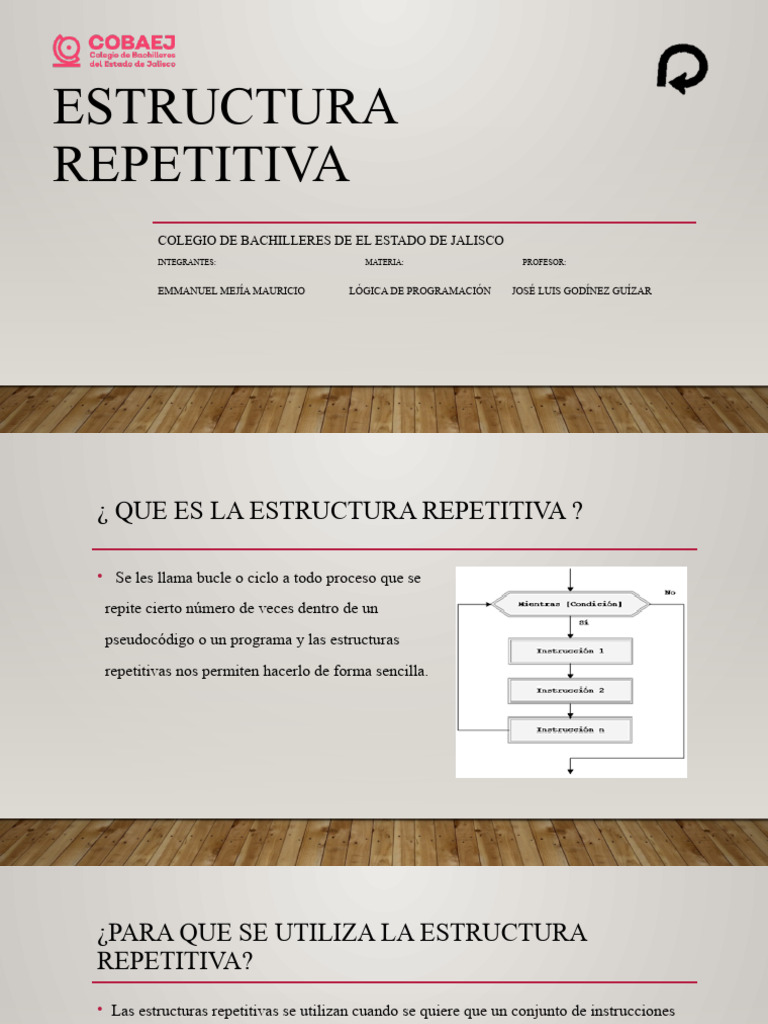 Estructuras Repetitivas en Programación | PDF | Flujo de control | Ingeniería Informática