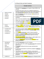 Common Medical English Verbs List | PDF | Wellness