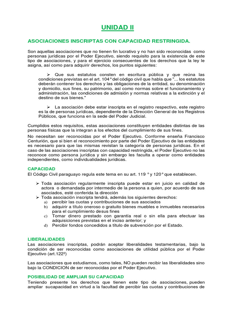 Asociaciones Inscriptas con Capacidad Restringida | PDF | Fundación ...