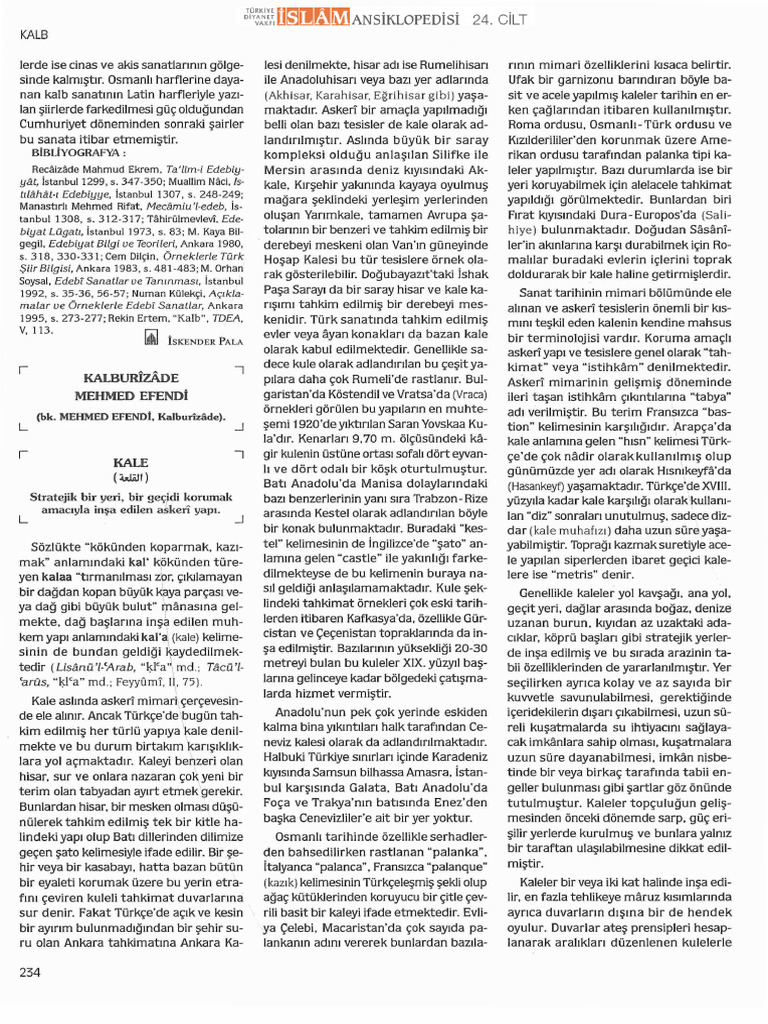 Kale Semavi Eyice TDV | PDF