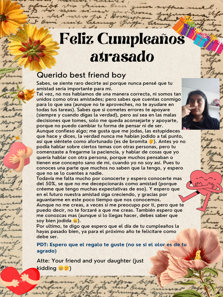 Carta de Cumpleaños | PDF