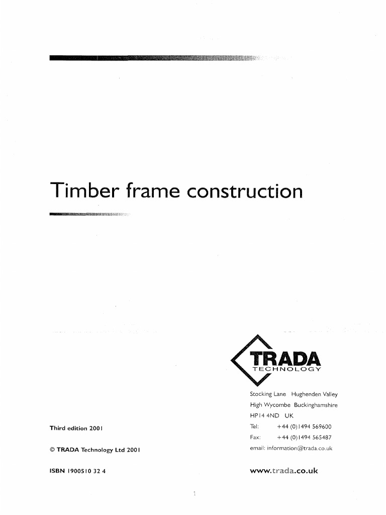 Cladding To Timber Frame | PDF | Framing (Construction) | Brick