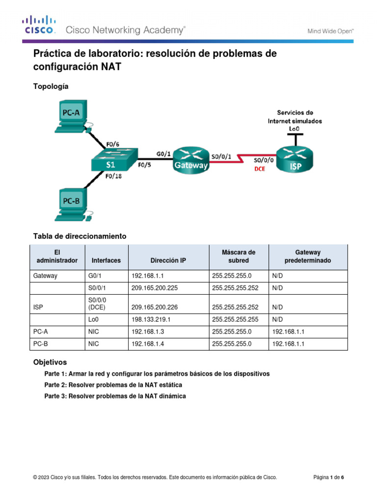 Troubleshooting NAT Configurations | PDF | Enrutador (Computación) | Dirección IP