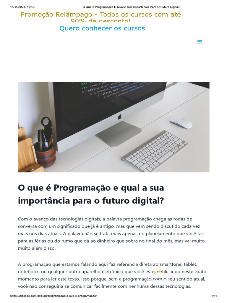 O Que É Programação E Qual A Sua Importância para O Futuro Digital ...