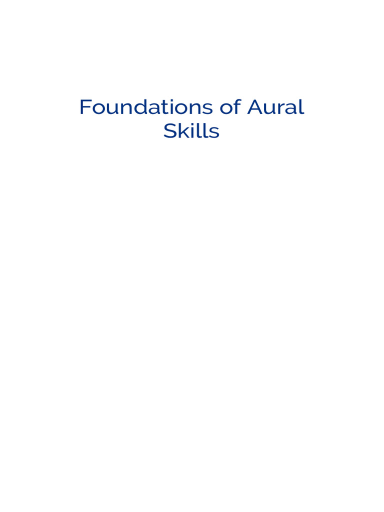 Foundations of Aural Skills 1681247583. Print | PDF | Attention | Chord ...