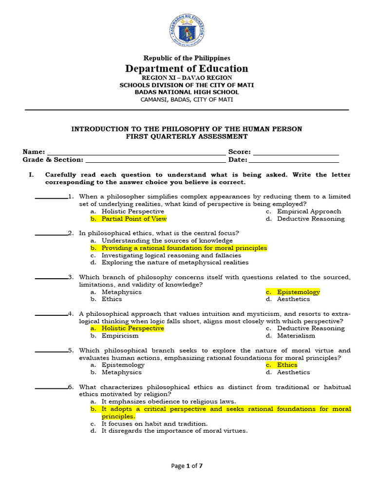 PHILOSOPHY | PDF | Rationalism | Critical Thinking