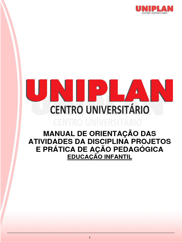 Manual - Ppap E.I - Uniplan | Download grátis PDF | Pedagogia | Pré-escola