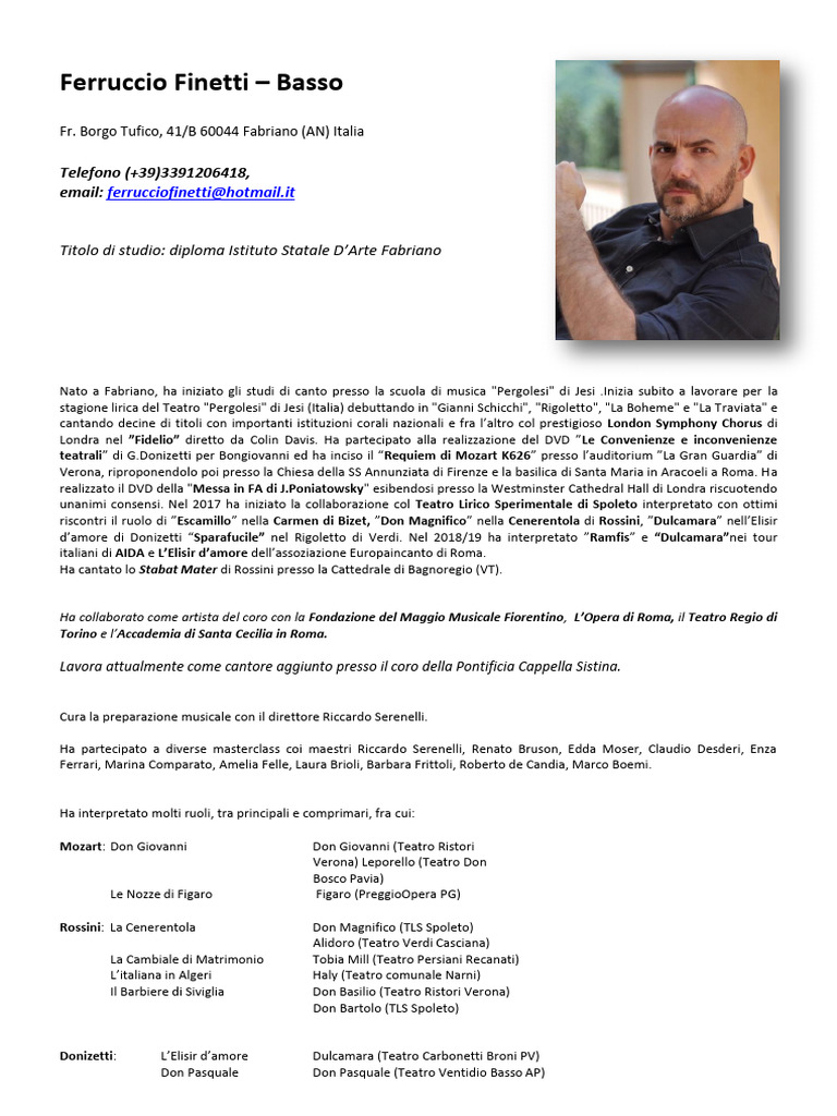 CV Ferruccio Finetti 01 2022 Basso | PDF