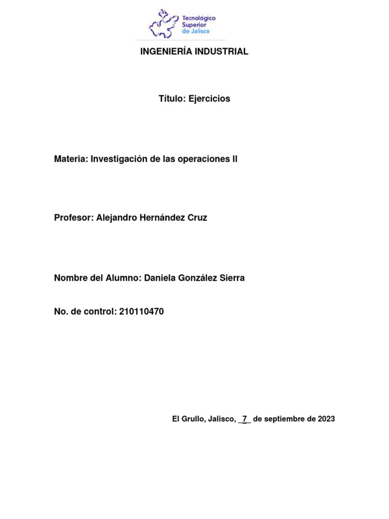 Ejercicios PL | PDF