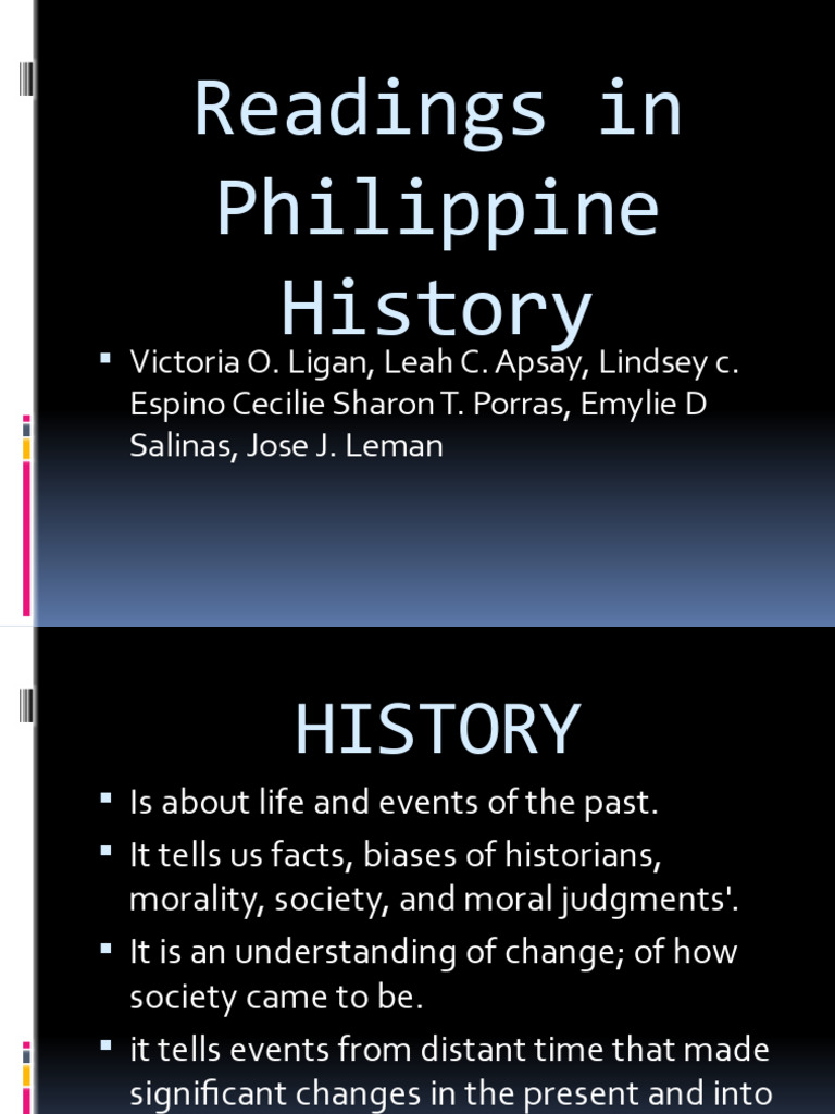 Readings in Philippine History | PDF | Historian | Historiography