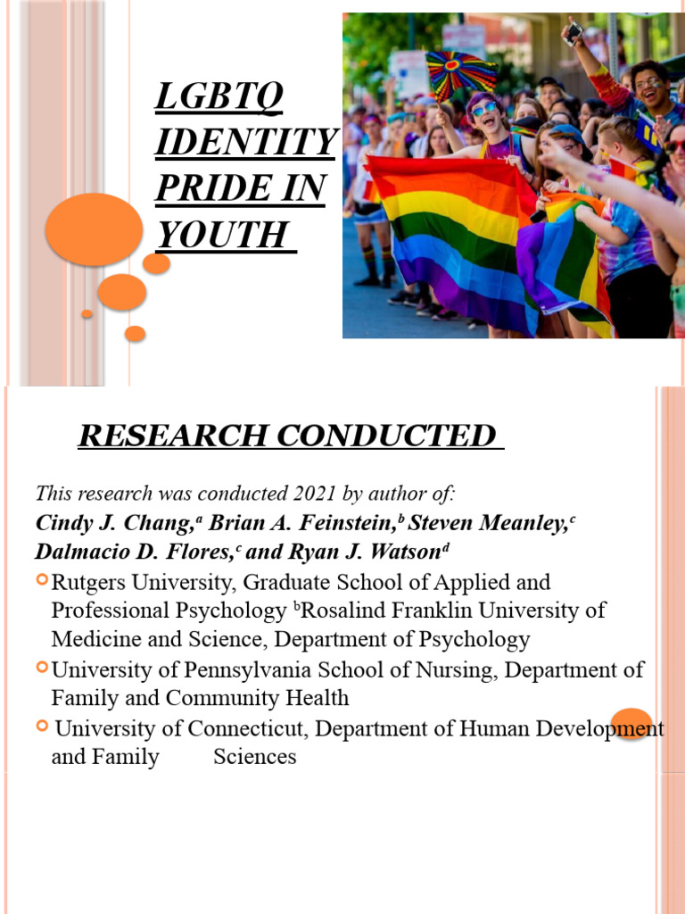 LGBTQ Identity Pride in Youth | PDF | Lgbt | LGBTQIA+ Studies
