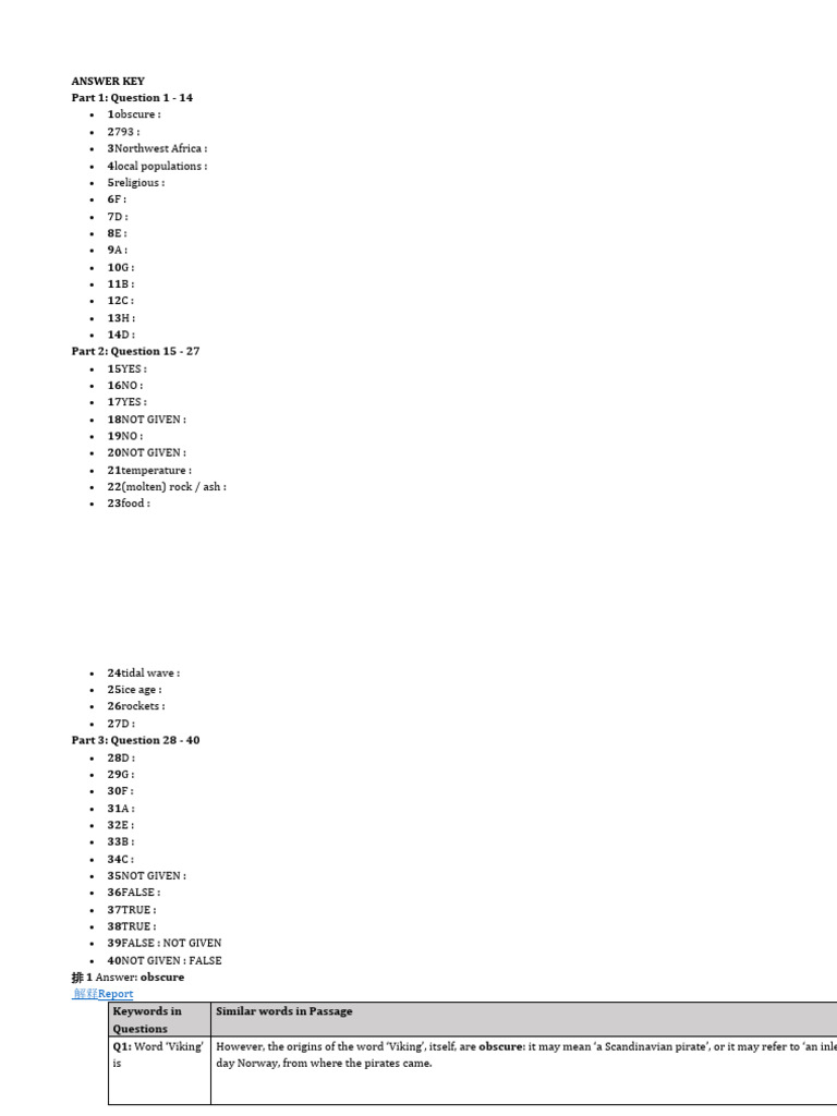 Session 6 - Reading Practice - in Sessional (Answer Key) | PDF ...