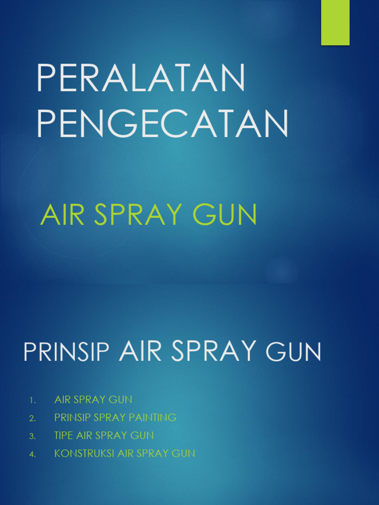 Prinsip Air Spray Gun | PDF