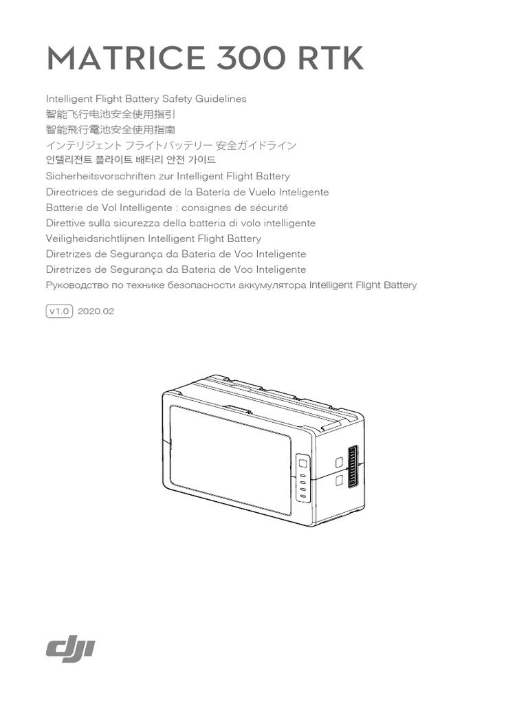 M300 RTK Intelligent Flight Battery Safety Guidelines | PDF | Battery ...