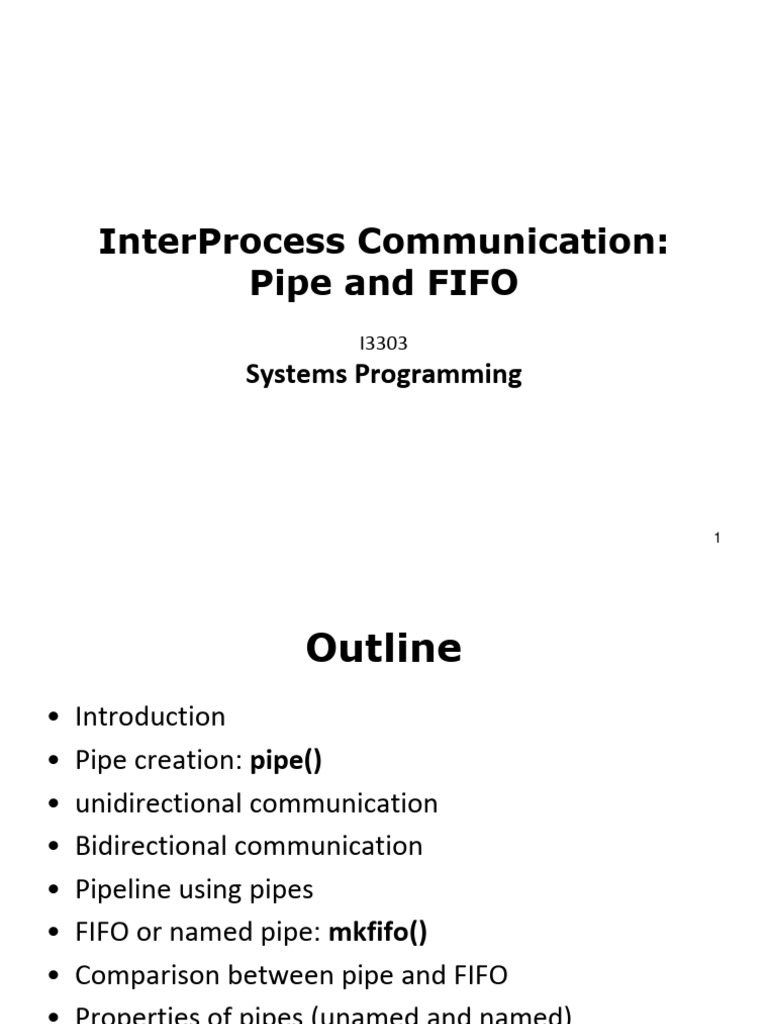 I3303 - Chapter 4 - PIPE FIFO | PDF | Software | Computer Science