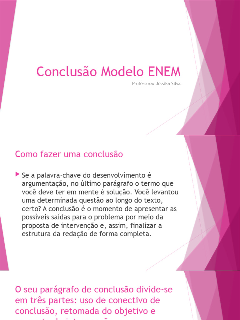 ConclusÃ o Modelo ENEM | PDF