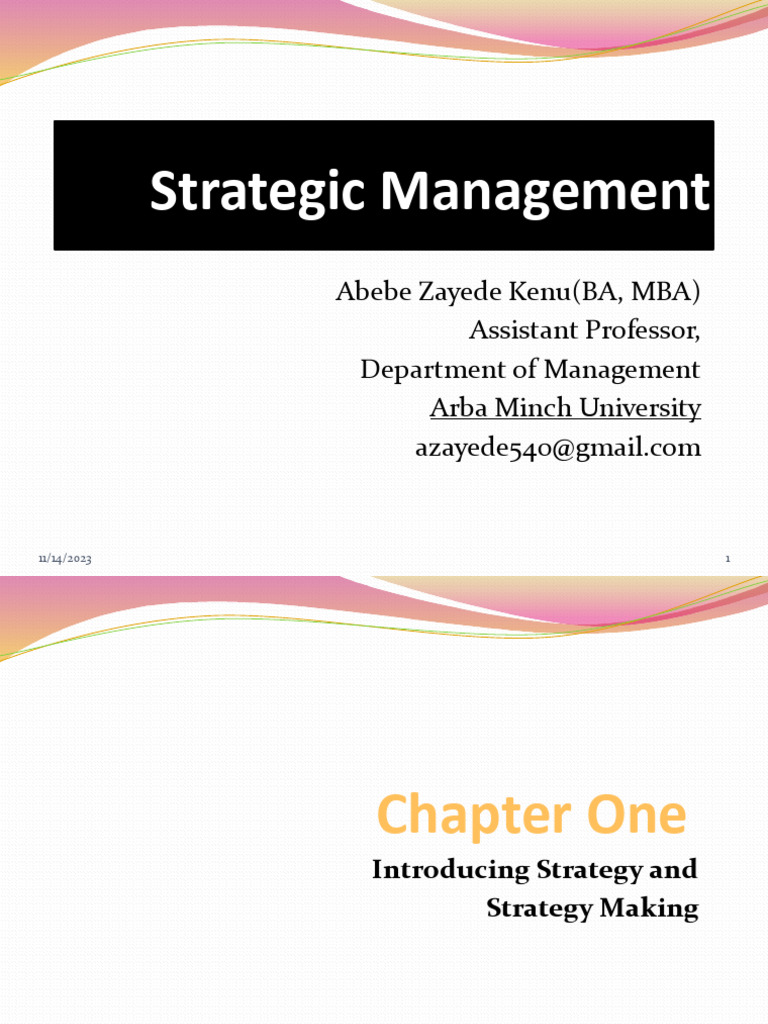 Chapter - 1 | PDF | Strategic Management | Economies