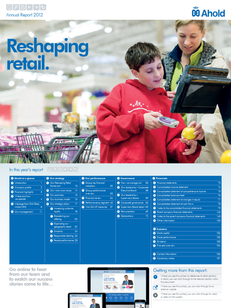 Ahold 2012 | PDF | Retail | Business Economics