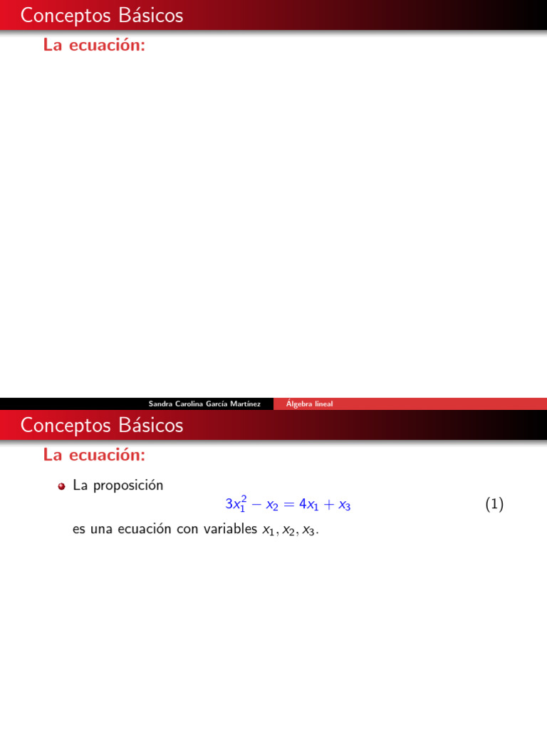 1) Sistemas de Ecuaciones Lineales | PDF | Matriz (Matemáticas) | Ecuaciones