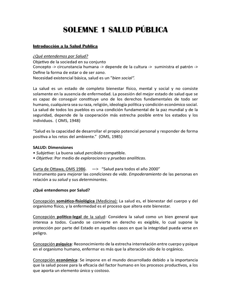 Sol1 Salud Publica | PDF | Salud pública | Demografía