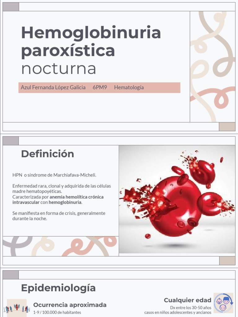 Hemoglobinuria Paroxística Nocturna | PDF | Sistema complementario ...