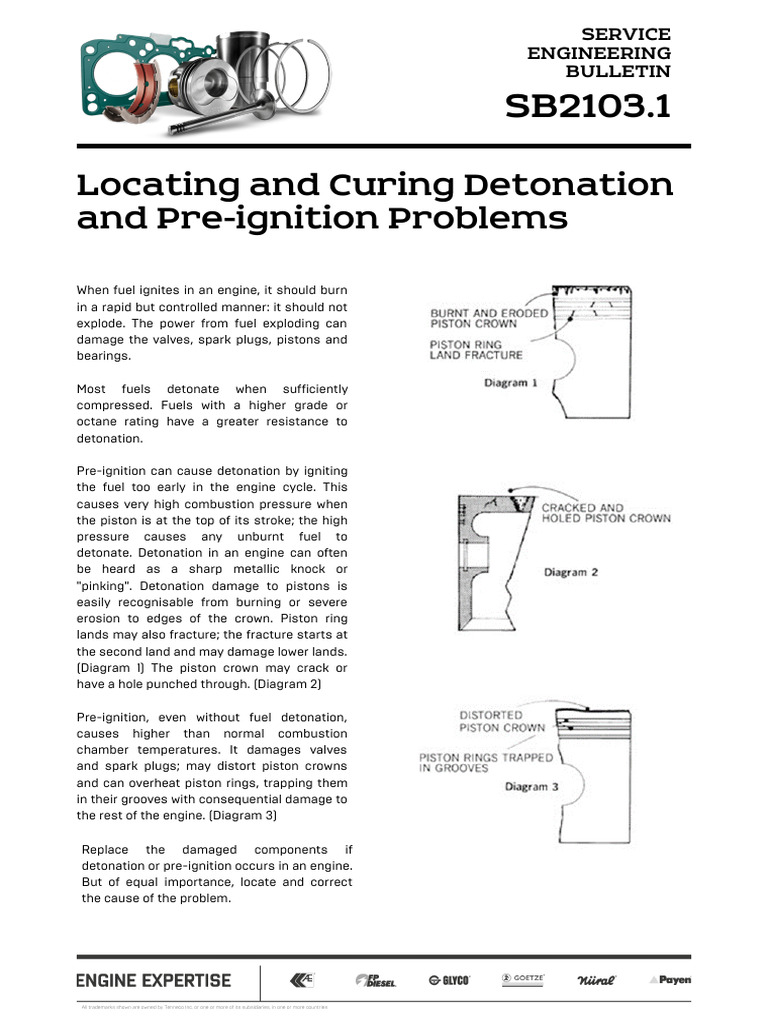 Locating and Curing Detonation and Pre-Ignition Problems: Service ...