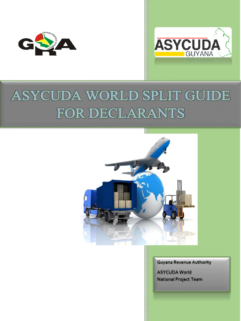 ASYCUDA Waybill Split Guide | PDF | Computing | Software