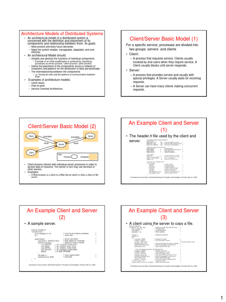 Csc 406 2 Ds Architectures Pdf Client Server Model Peer To Peer