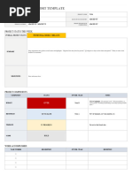 Excel Sprint Project Tracker Template | PDF | Microsoft Excel | Computing