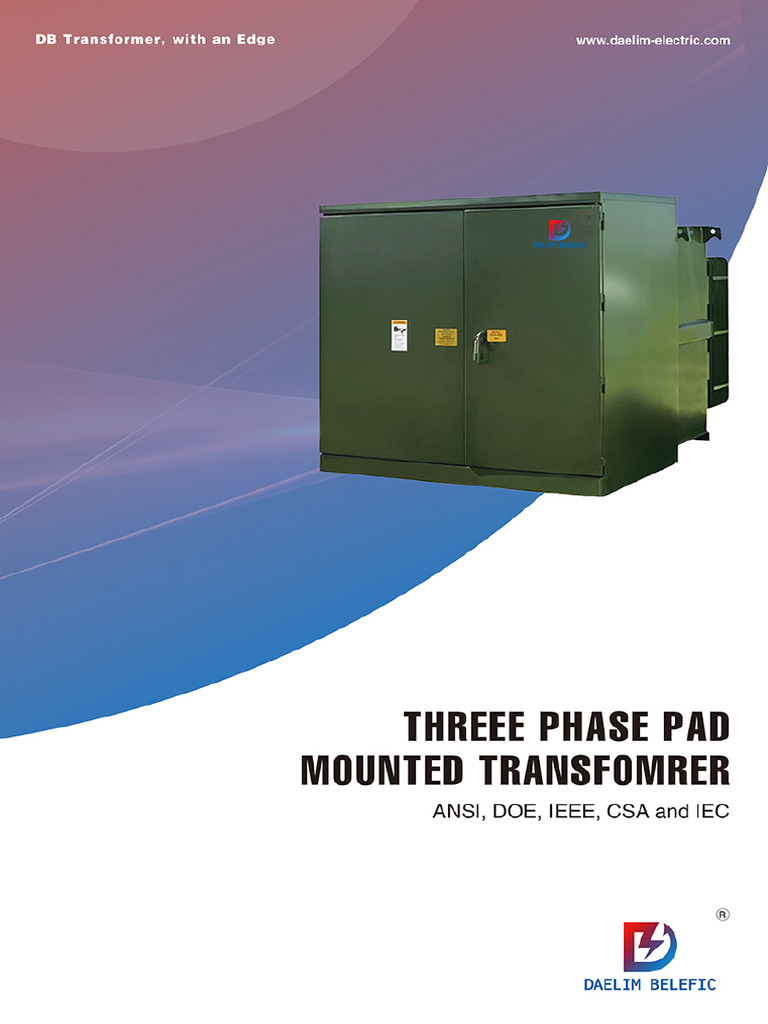 1 1 Daelim Pad Mounted Transformer Pdf Transformer Insulator