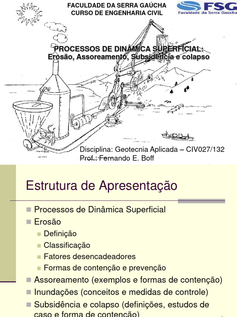 Aula 10 - Processos de Dinâmica Do Solo - Erosão, Assoreamento ...