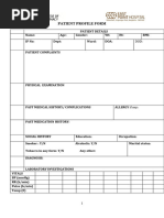 Patient Profile Form Template | PDF