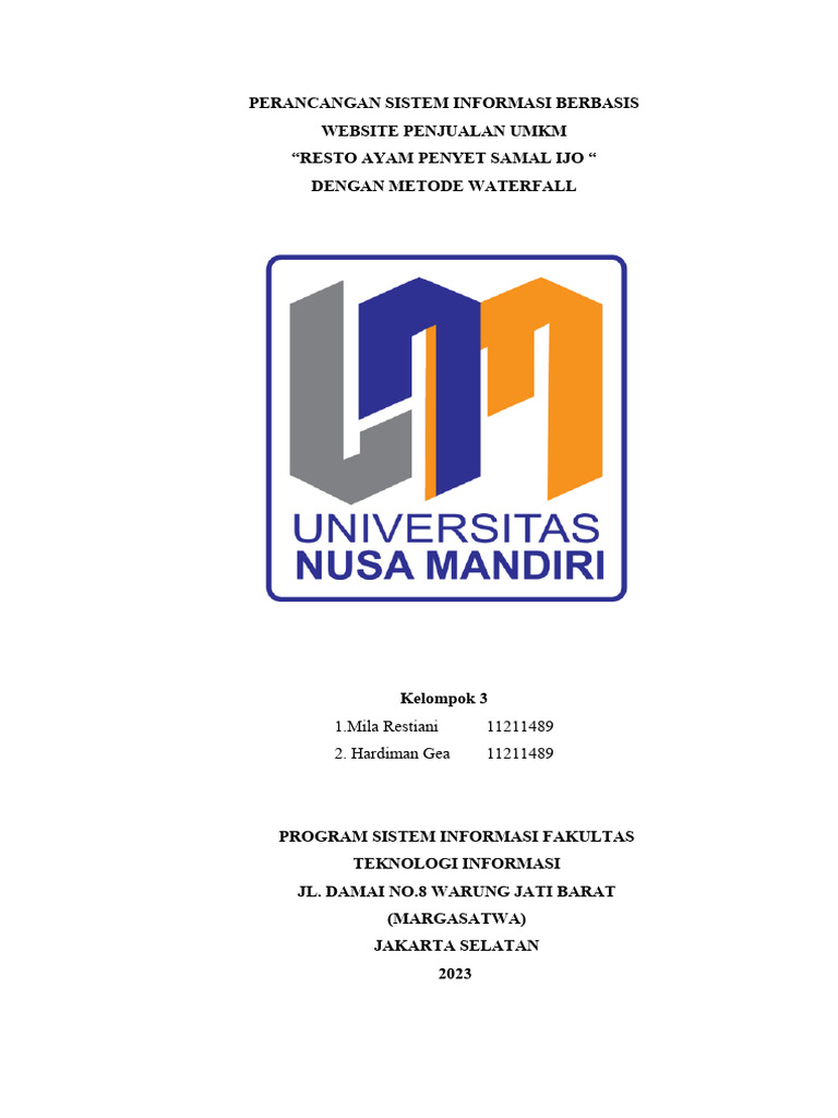 Project Uas Tugas Kelompok Metode Penelitian | PDF