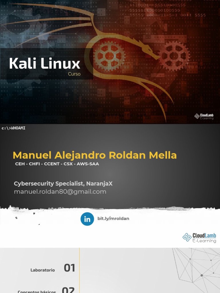 Curso Kali 1er Parte | PDF | Ingeniería de software | Seguridad