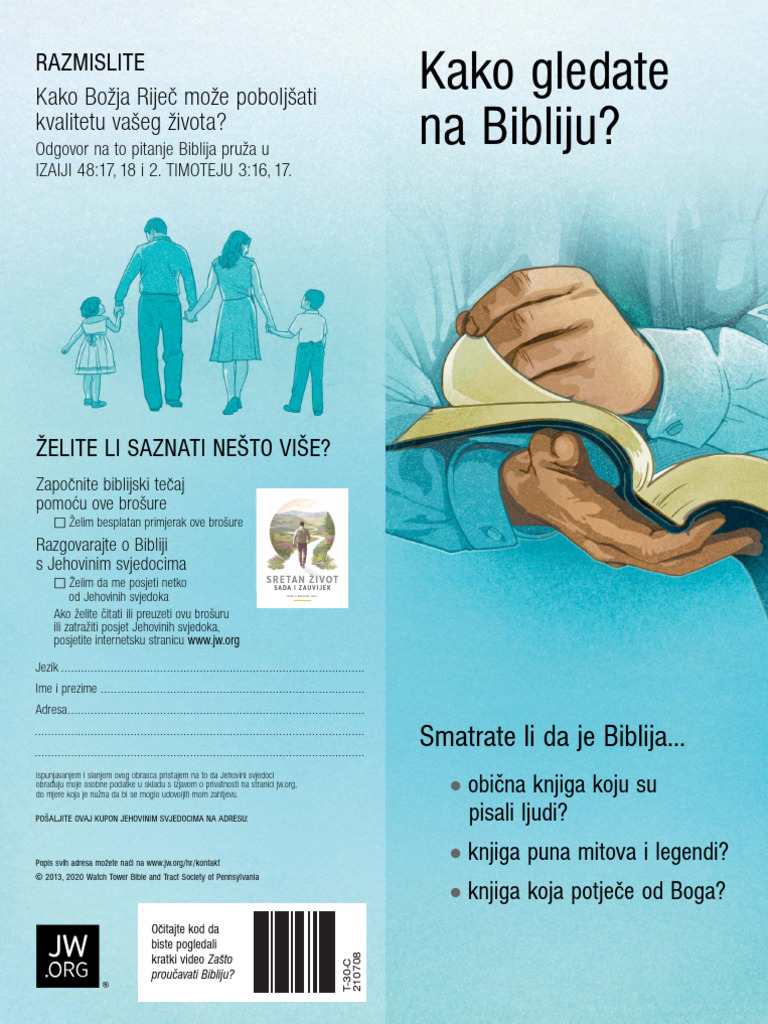 Kako Gledate Na Bibliju?: Razmislite Kako Bo Zja Rije Cmo Ze Pobolj ...